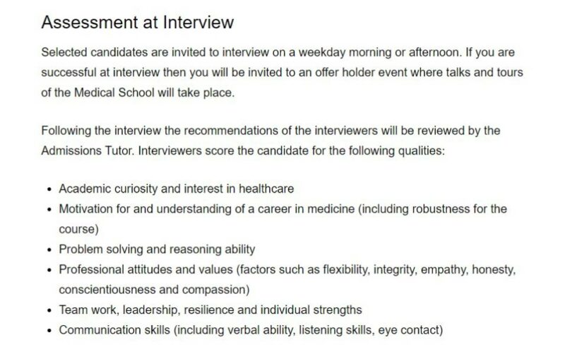 What Do They Look For In A Medical School Interview?